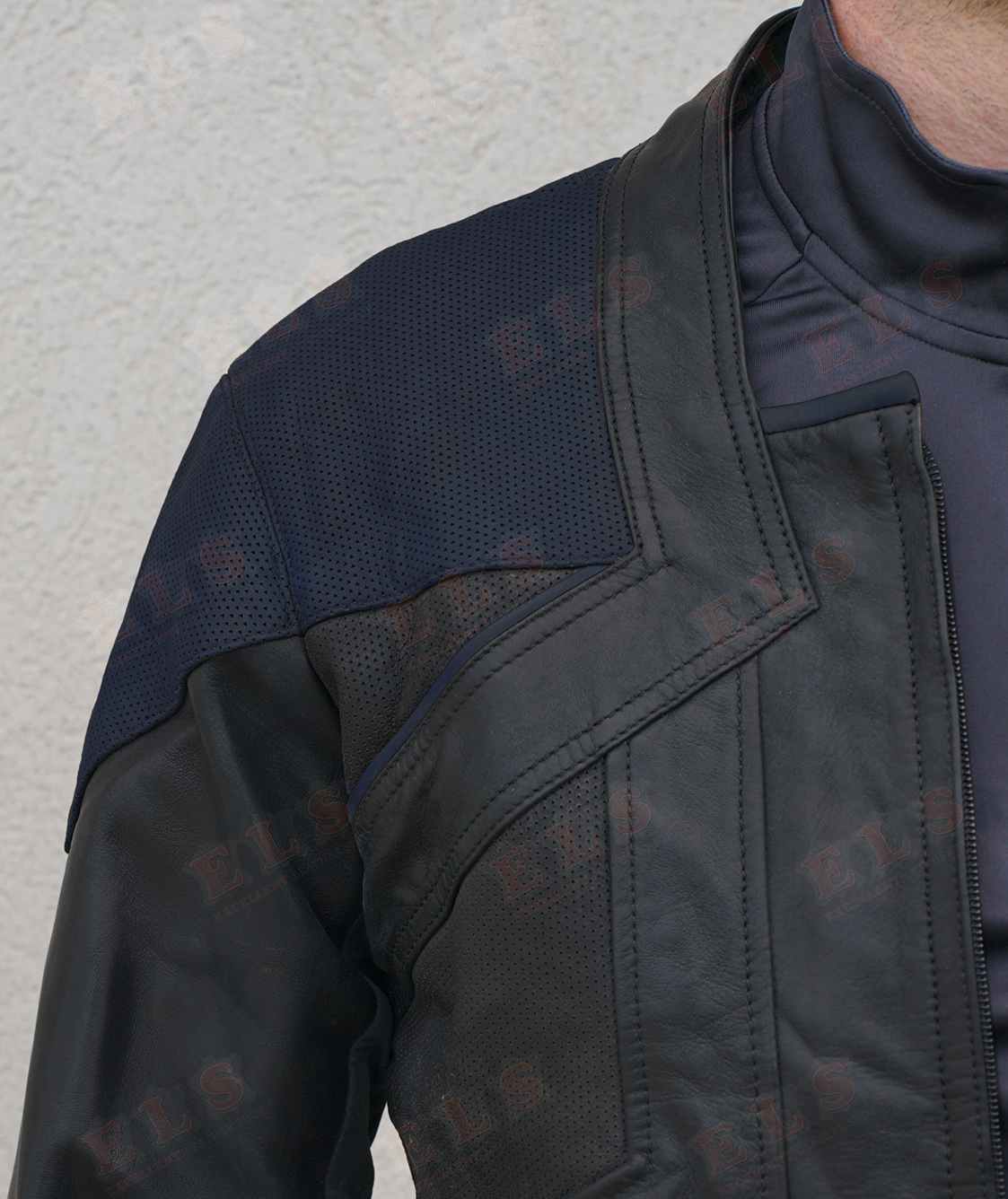 Picard 3 Blue Medical Jacket | Picard Leather Jacket