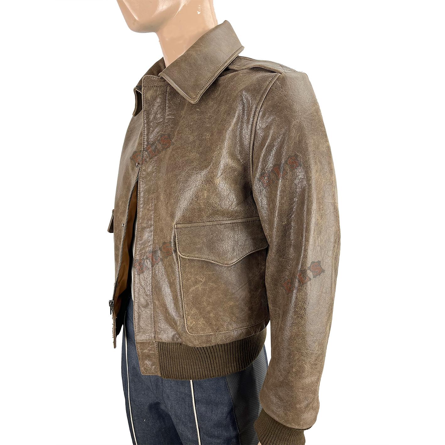 Bomber Pilot Leather Jacket-Excellent Leather Jacket